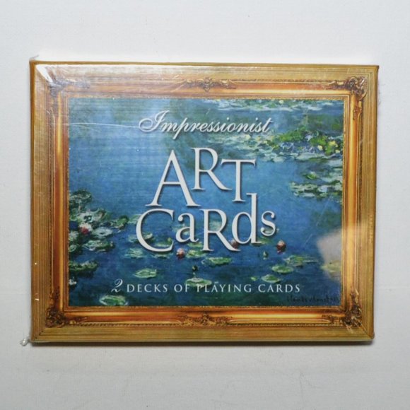 Games | Playing Cards Impressionist Paintings 2 Deck Pack New In Sealed ...